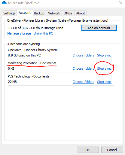 PLS Helpdesk Stop Syncing OneDrive Folder Knowledge Base